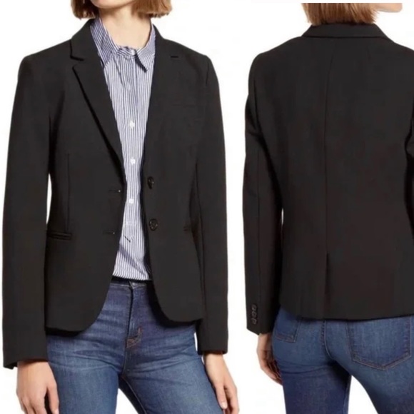 J. Crew | Jackets & Coats | J Crew Schoolboy Blazer In Black Tortoise ...